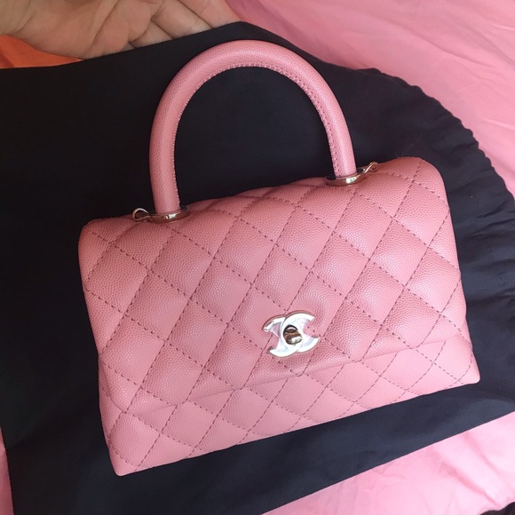 CHANEL | Bags | 00000 Authentic Mini Coco Handle Pink | Poshmark